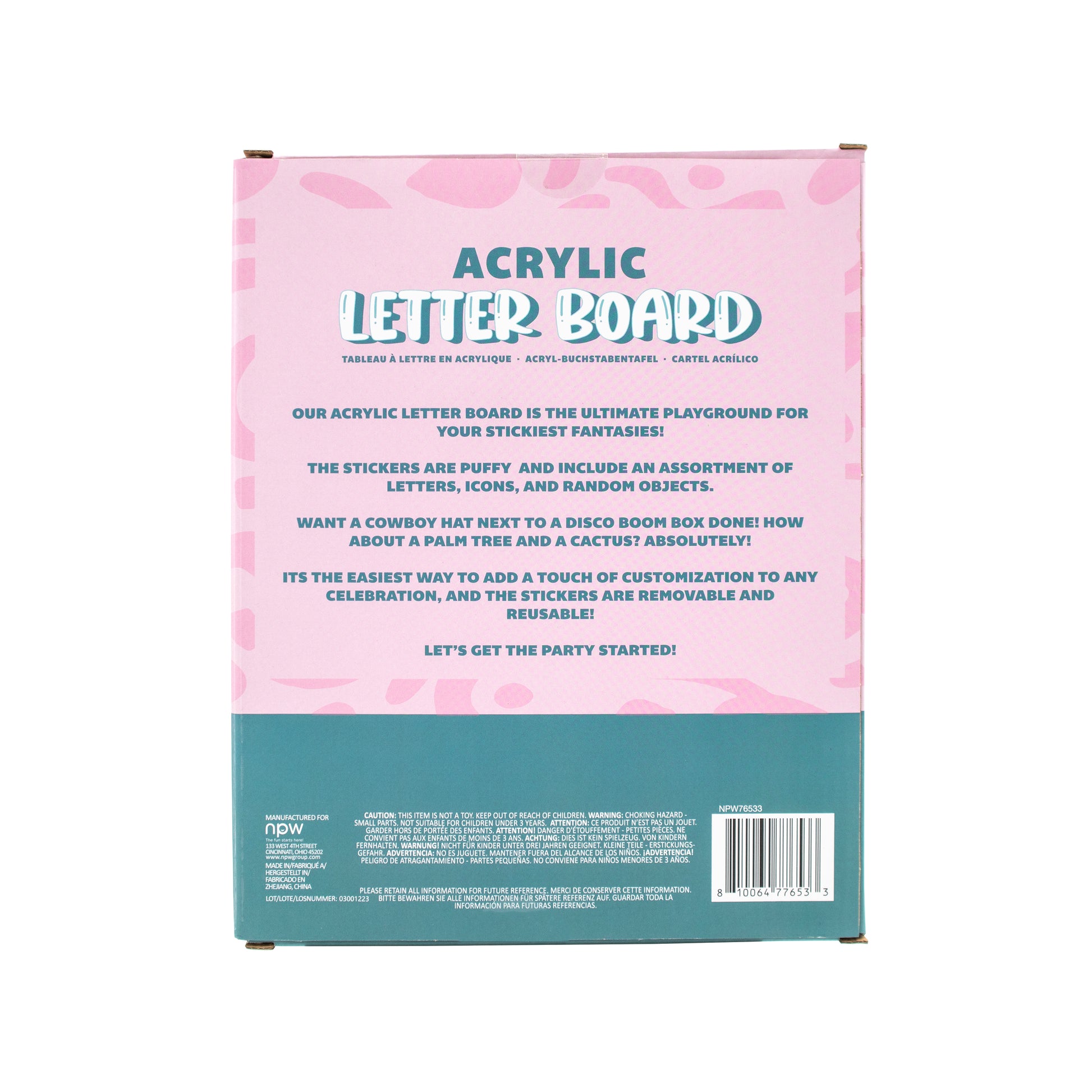 Acrylic Letter Board – NPW Group