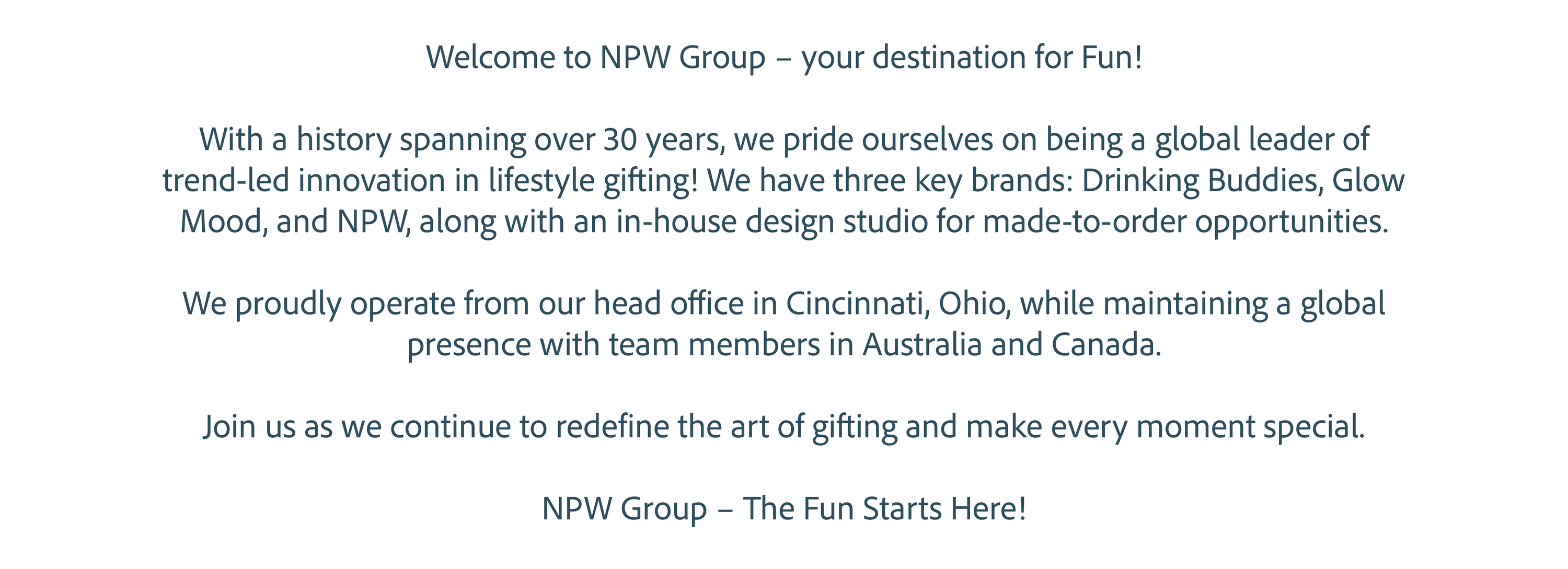 _OUR BRANDS – NPW Group