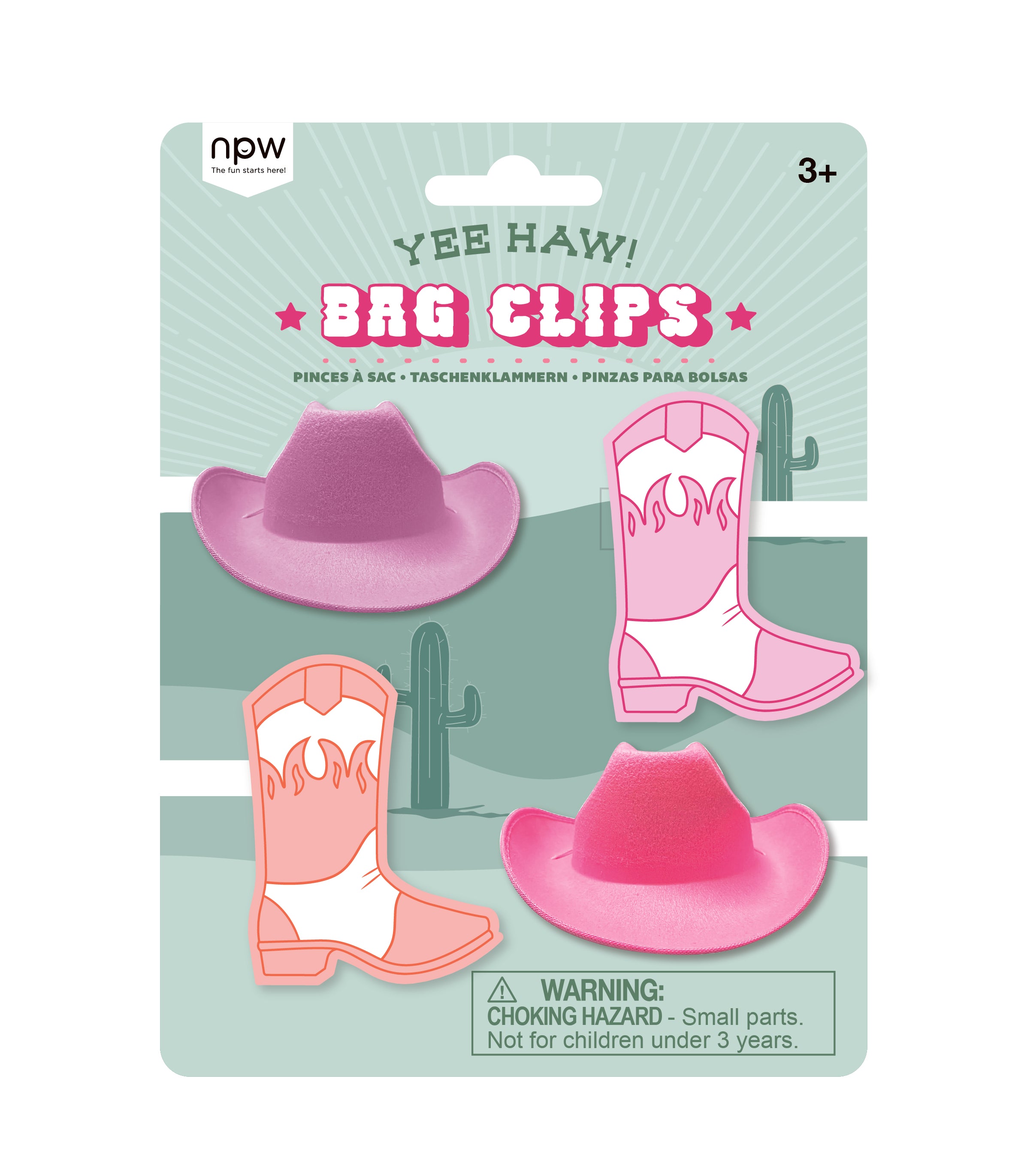 Yee Haw Bag Clips-4 Pack – NPW Group